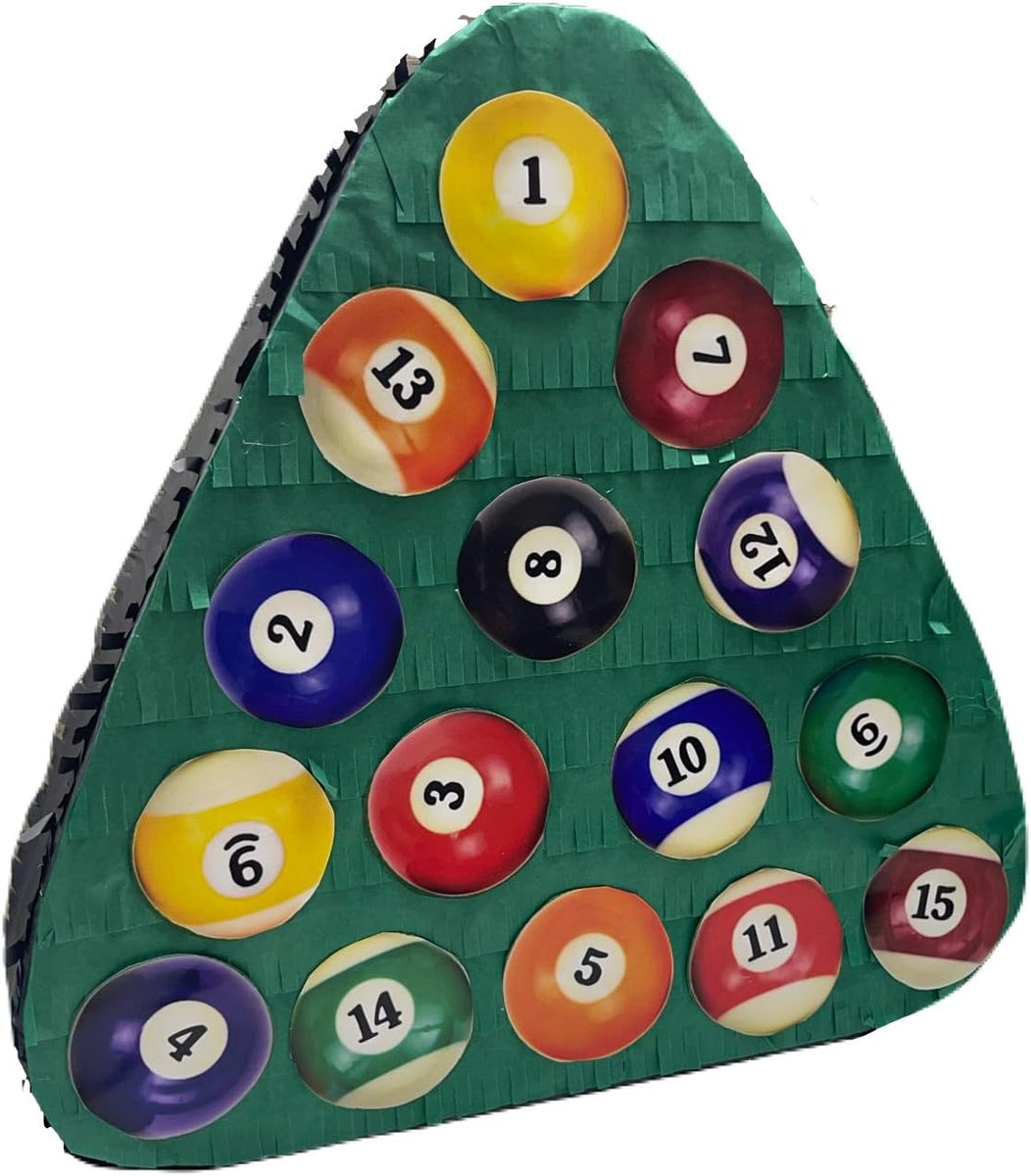 Billiard Balls Theme Piñata, Pool Table Theme Party Decoration, Handcr ...