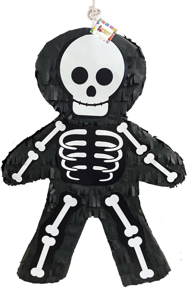 Black Skeleton Theme Pinata, Halloween Birthday Party Supplies & Decor ...