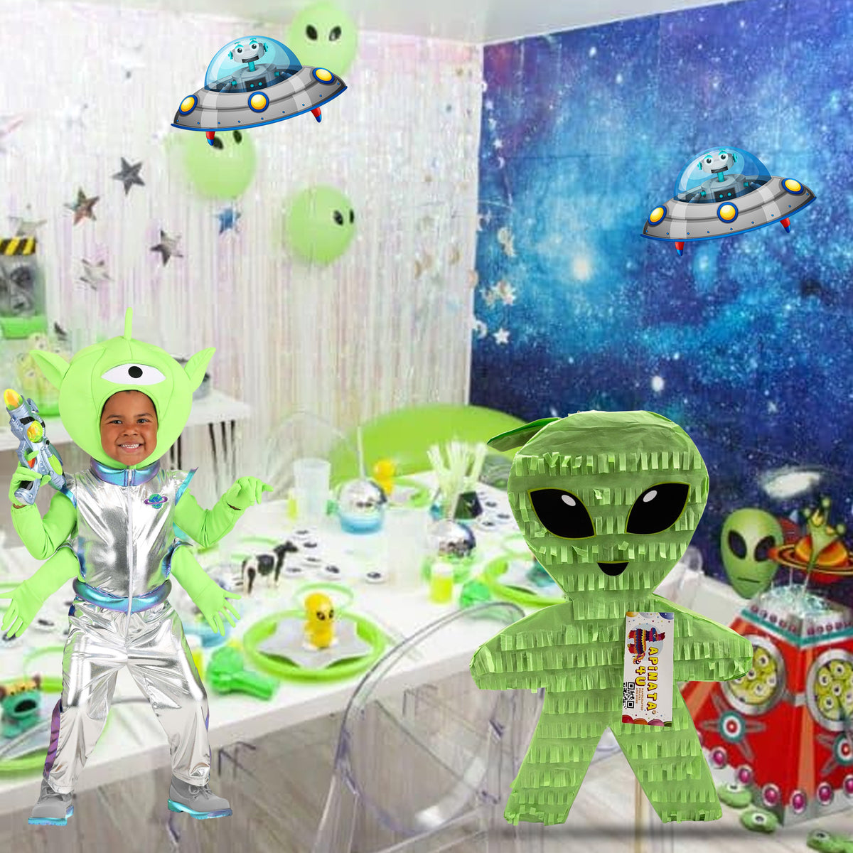 Alien Pinata Out of this World Theme Area 51 Theme Party – APINATA4U