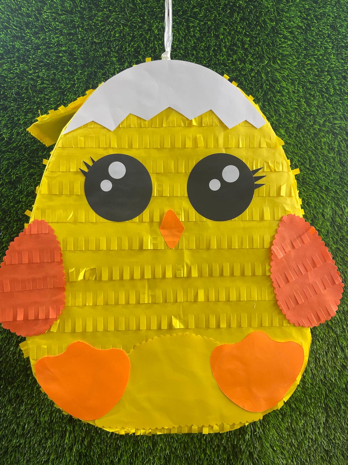 20" 2-D Yellow Easter Baby Chick Pinata - Adorable Egg Shell Design fo ...