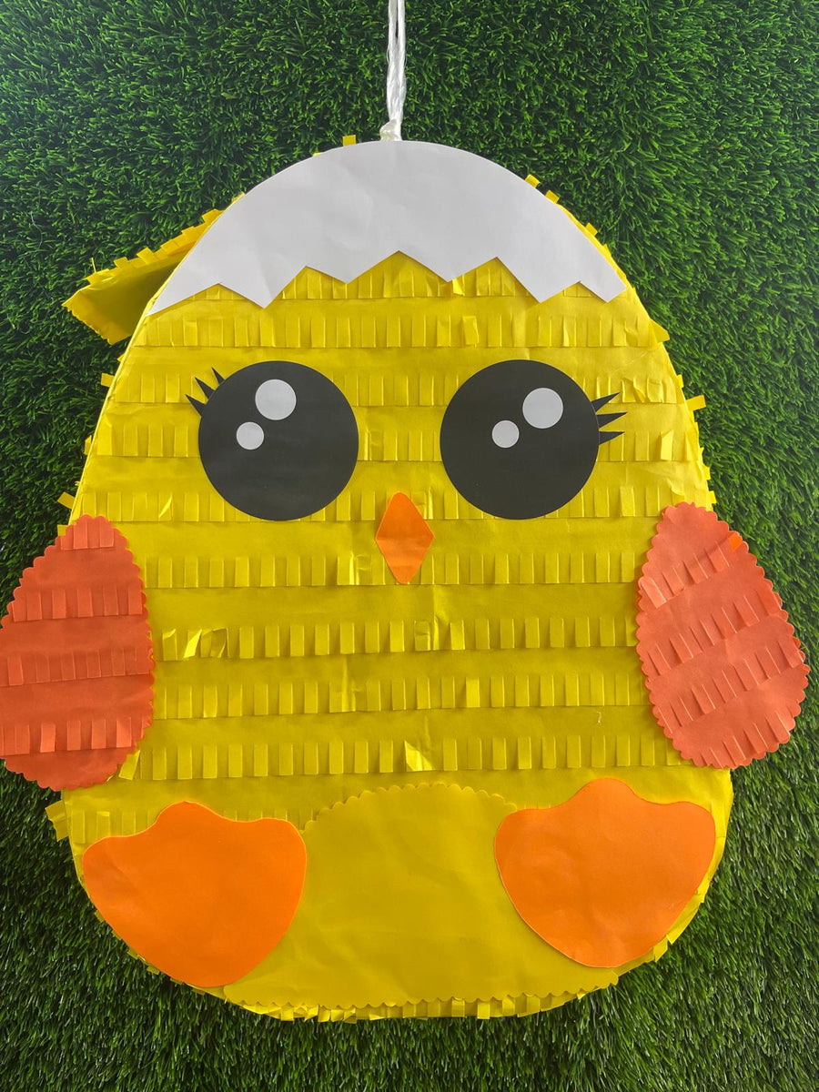 20" 2-D Yellow Easter Baby Chick Pinata - Adorable Egg Shell Design fo ...