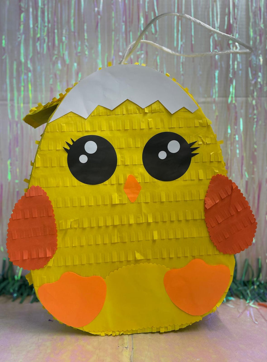 20" 2-D Yellow Easter Baby Chick Pinata - Adorable Egg Shell Design fo ...
