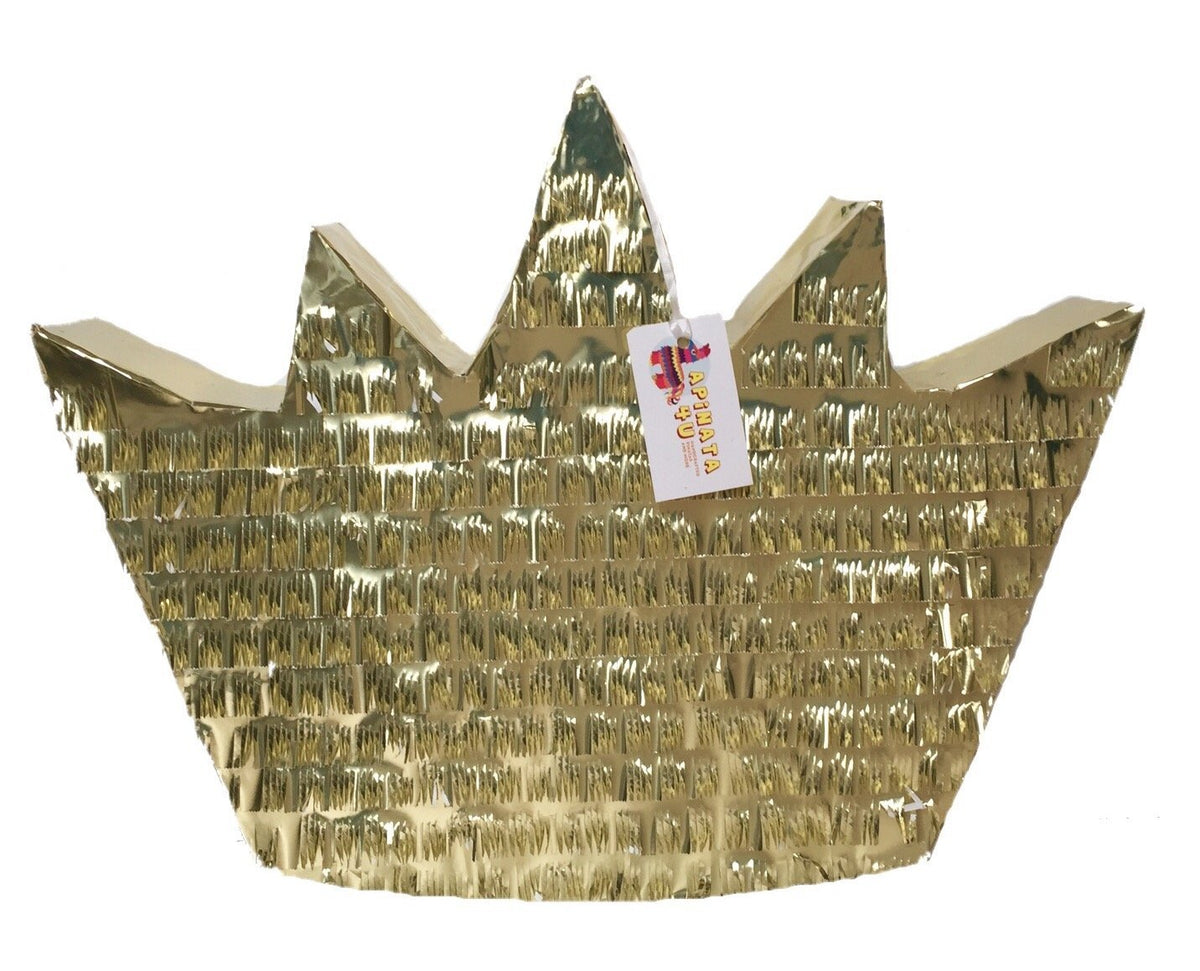 20" Gold Crown Pinata Princess Party Supplies Little Princes Gold Birt ...