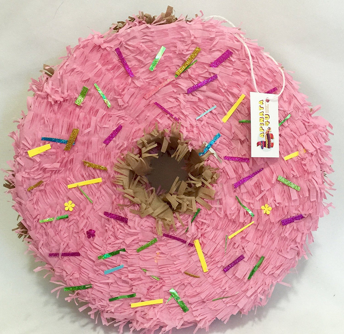 APINATA4U Light Pink Doughnut Shape Pinata