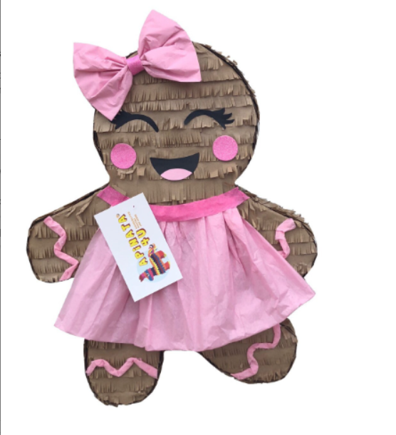 Ready to Ship Gingerbread Girl Pinata Christmas Theme Party Favors ...