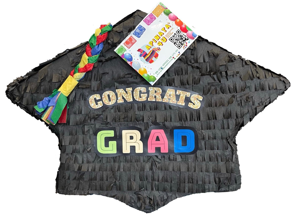 APINATA4U 2-D Graduation Cap Pinata Congrats Grad 2023 Congrats Grad y